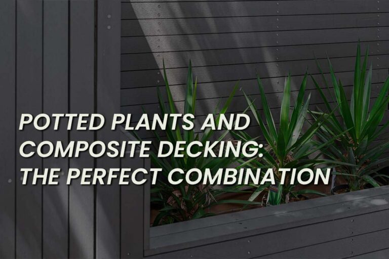 Transform Your Space with Potted Plants & Composite Decking